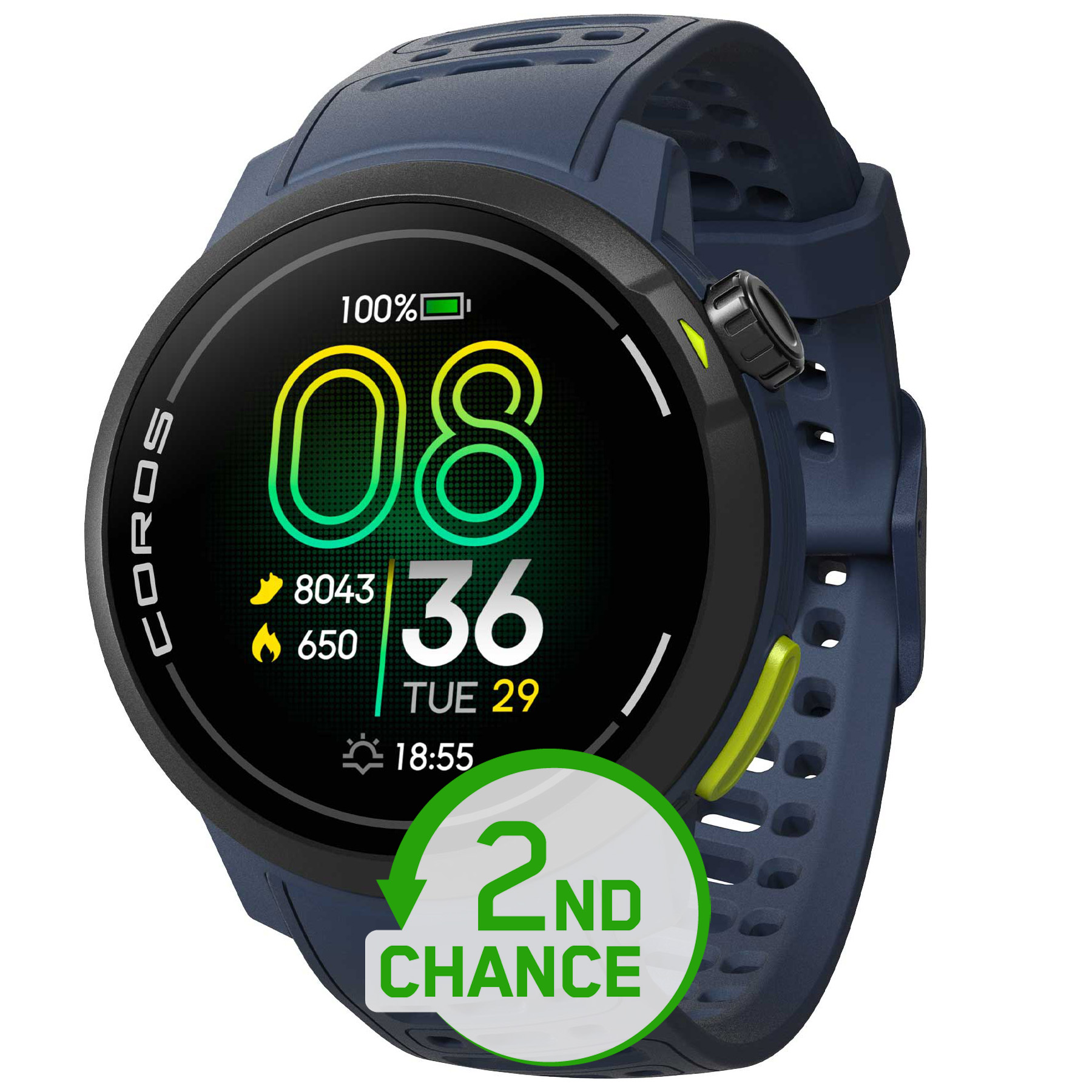 COROS PACE Pro GPS Sports Watch - Blue - without charging adapter - 2nd Choice