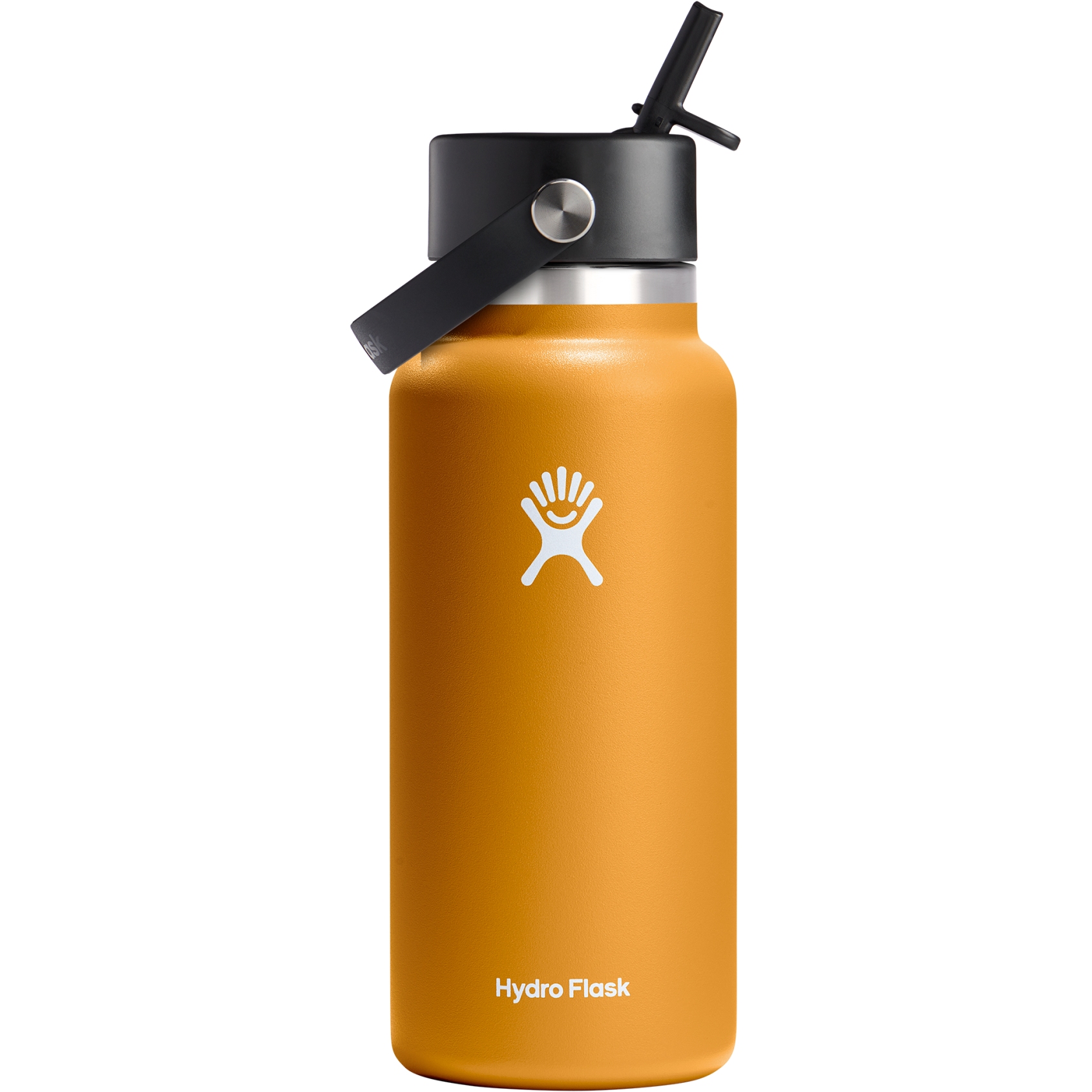 Hydro Flask 32 oz Wide Mouth Insulated Bottle Flex Straw Cap 946 ml Fossil