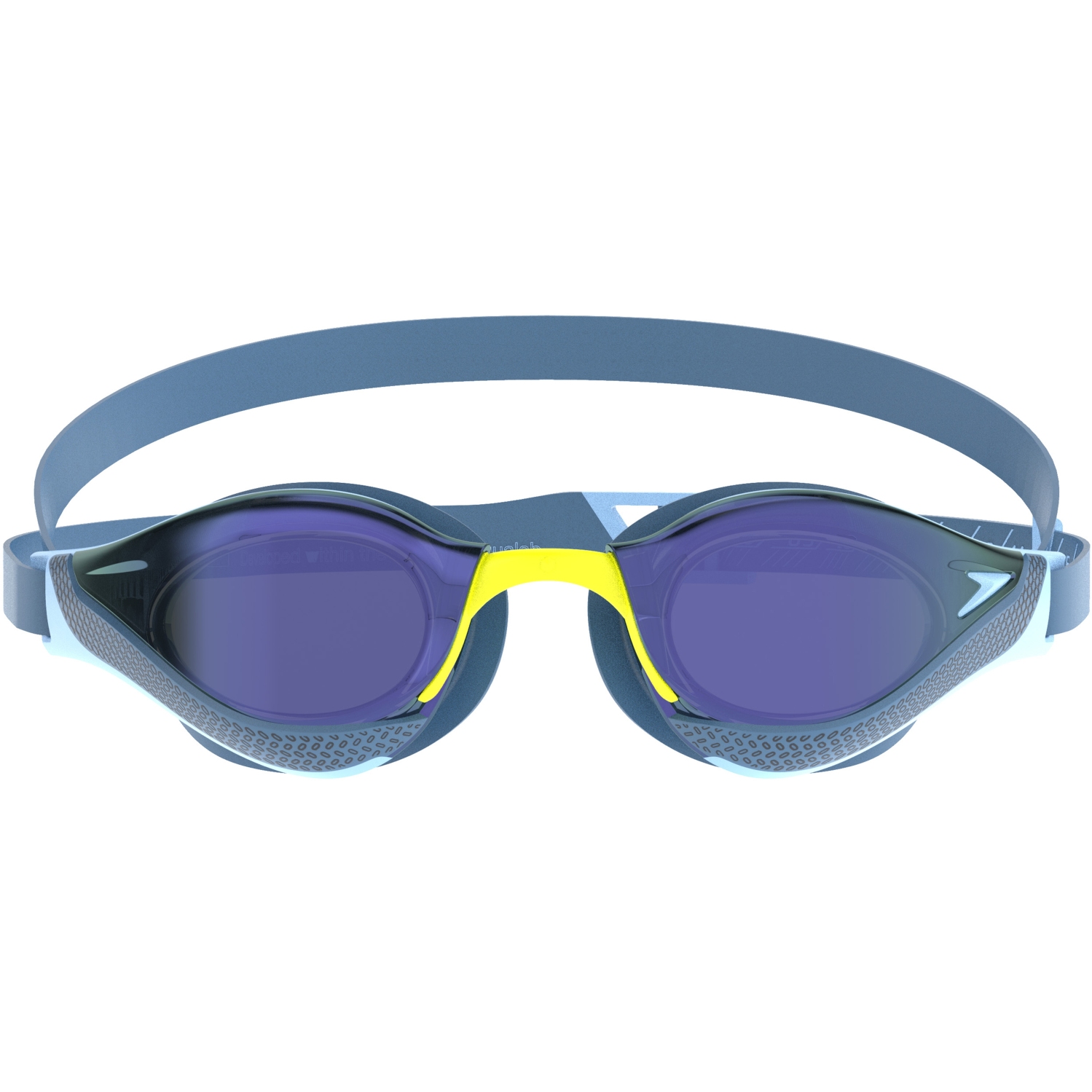 Speedo Fastskin Pure Focus Mirror Swimming Goggles - sugar blue/smoke/iris
