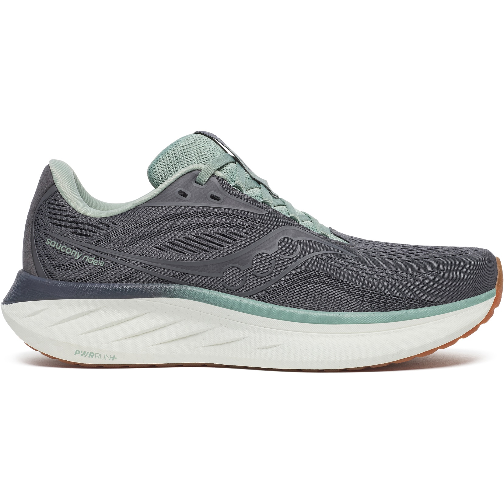 Saucony Ride 18 Running Shoes Men - carbon/iceberg | BIKE24