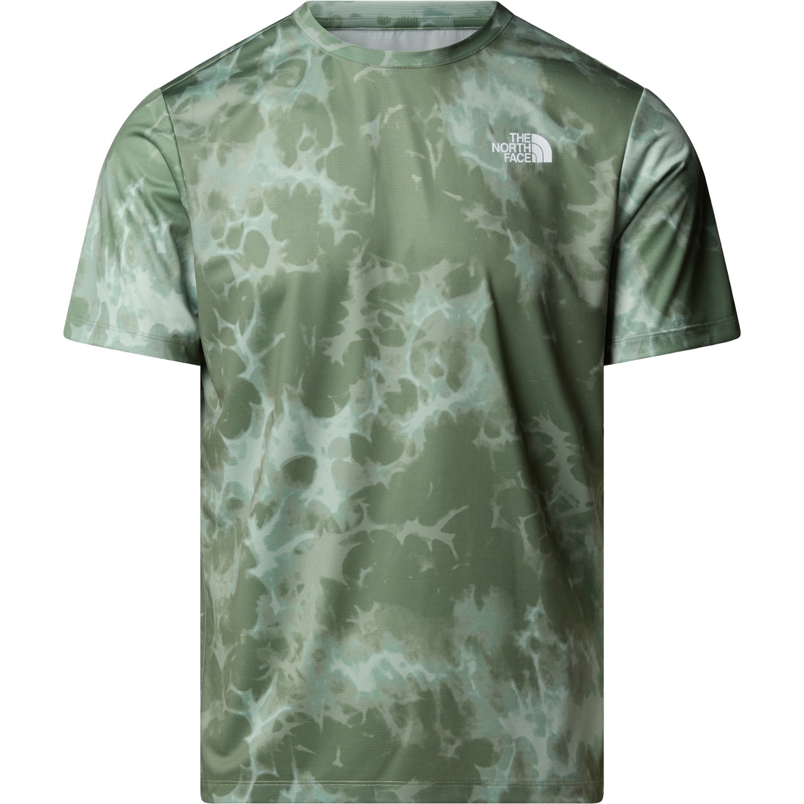 The North Face 24/7 Printed T-Shirt Men - Bark Mist Light Refractions Print