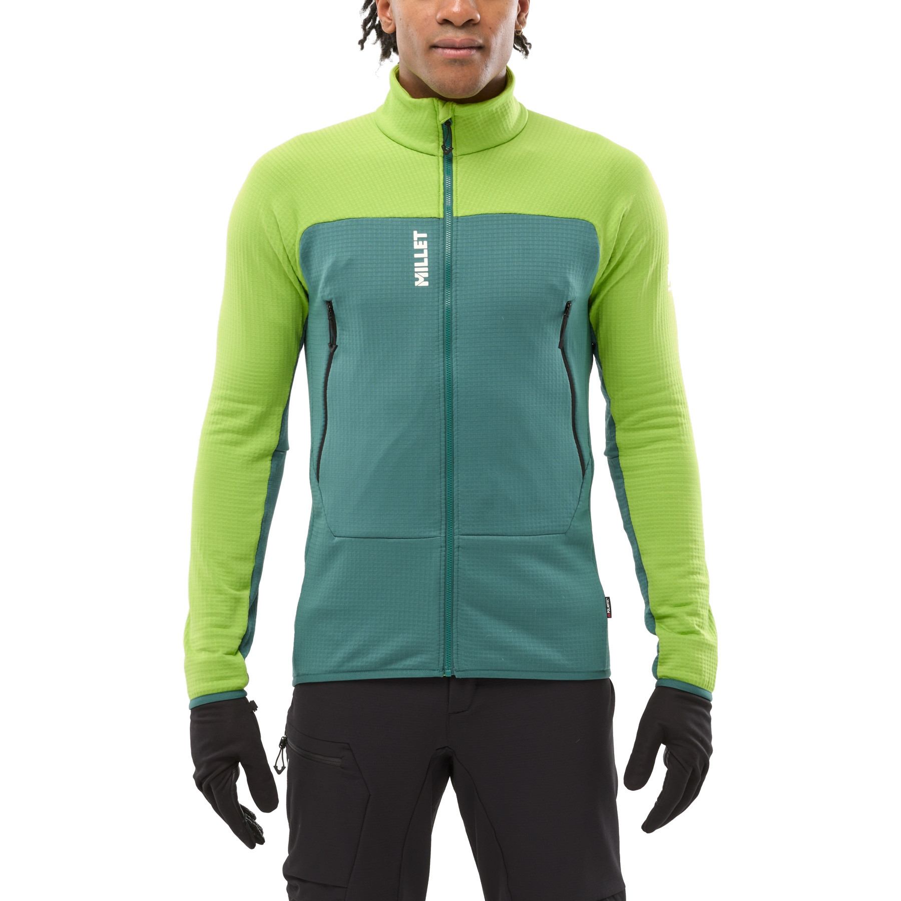Millet Fusion Grid Fleece Jacket Men - Macaw Green/Bottle | BIKE24