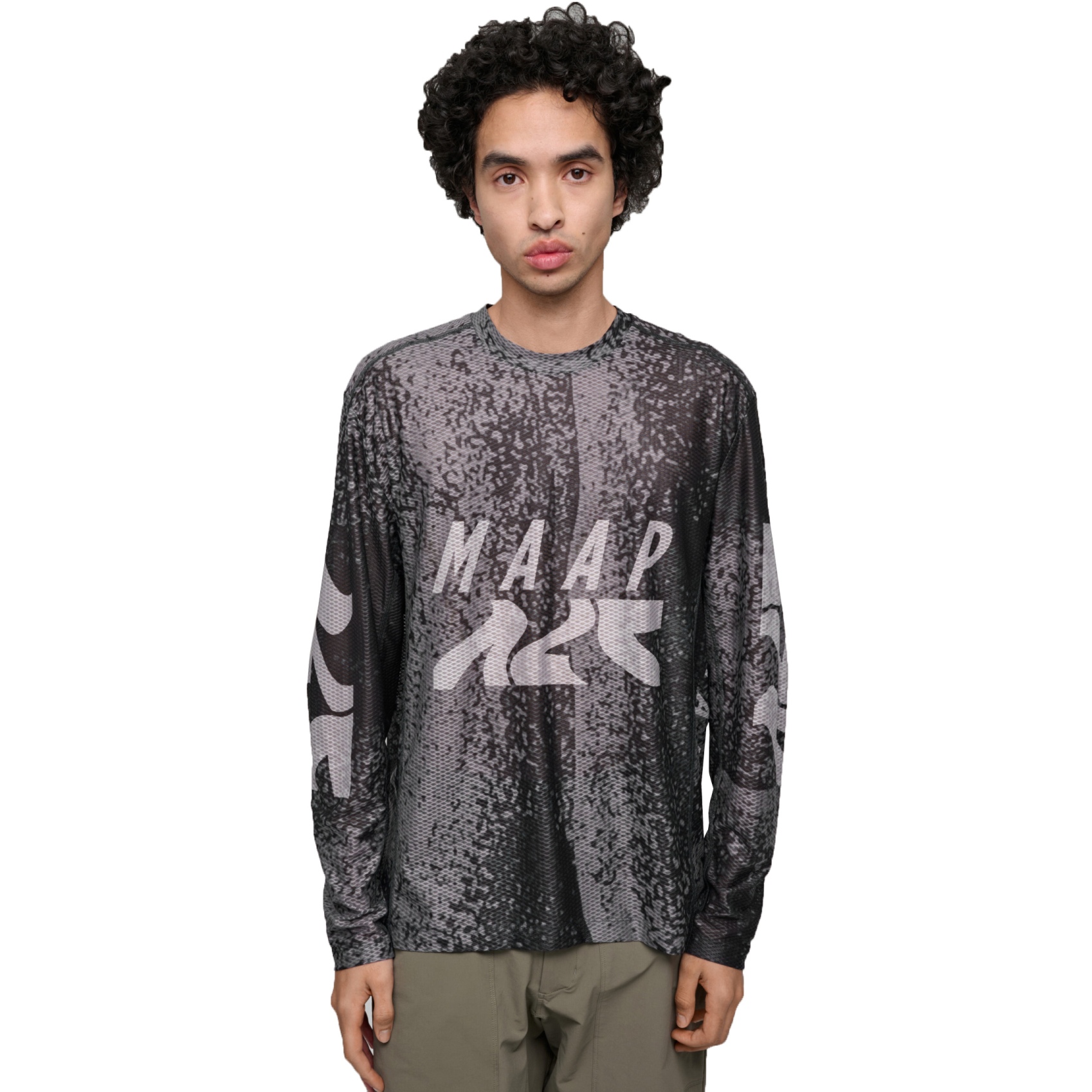 MAAP Alt Road Mesh LS Tee Men - Silver/Black | BIKE24