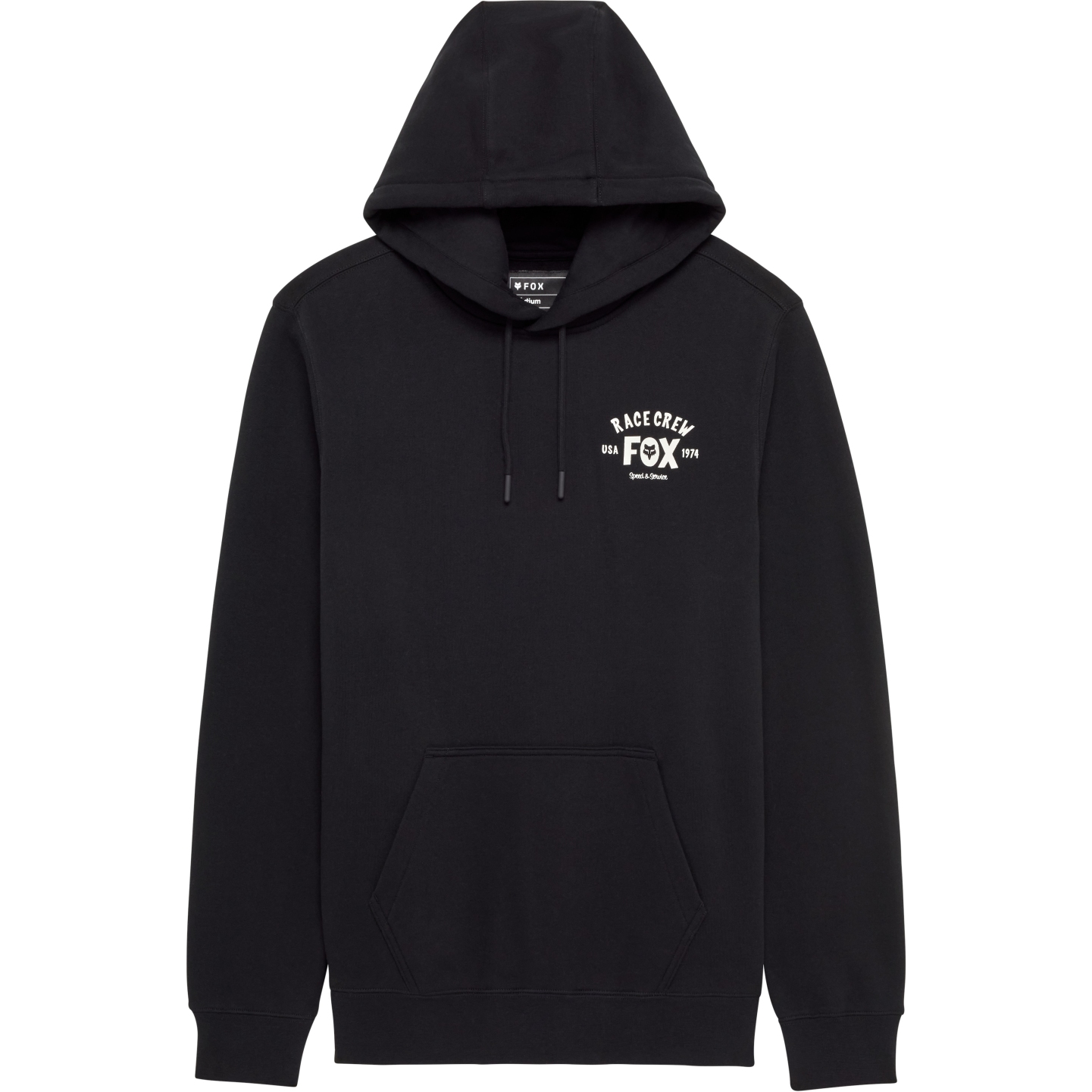 FOX Slogan Fleece Hoodie Heren - black | BIKE24