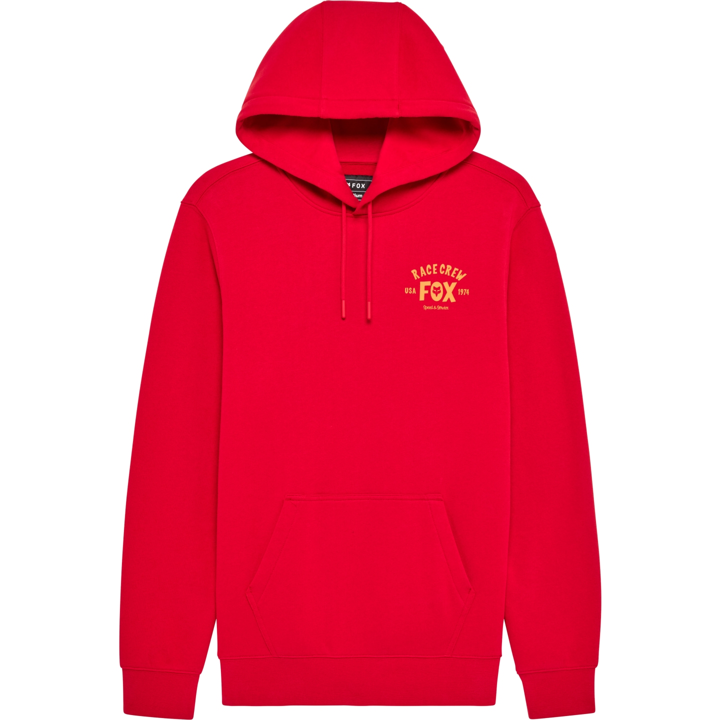 FOX Slogan Fleece Hoodie Heren - flame red | BIKE24