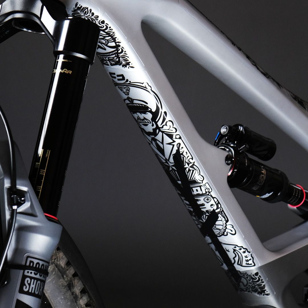 Unleazhed Frame Unscratch BP01 F Frame Protection Tape Dawei Black Glossy