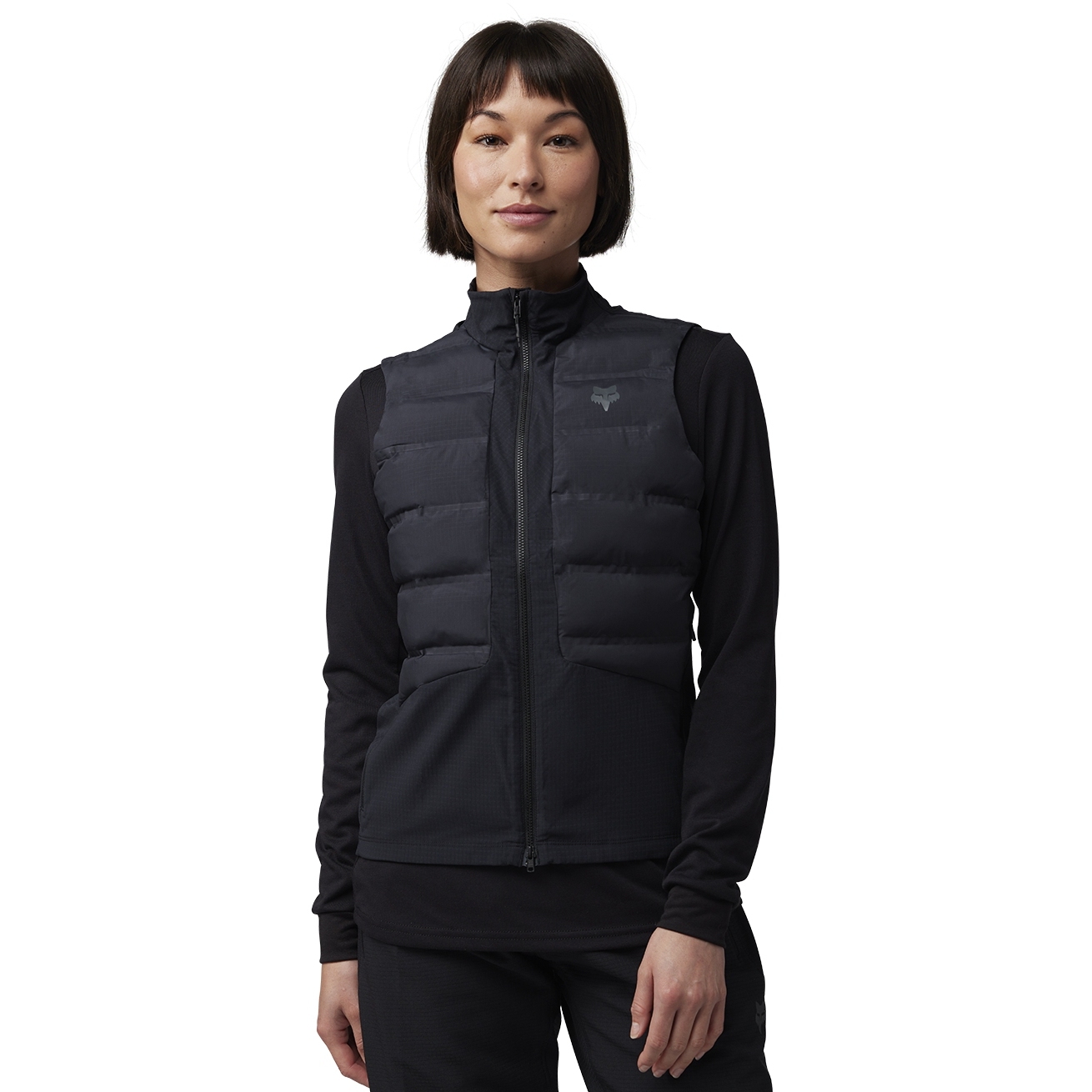 FOX Tecbase Fire Longsleeve Shirt Women - black | BIKE24