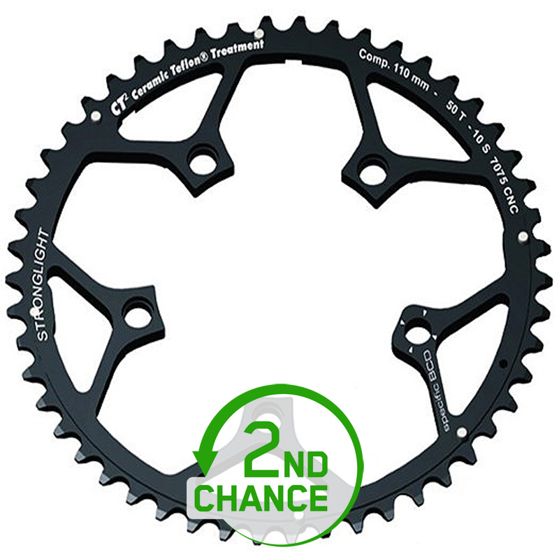 Stronglight CT2 Road Kettenblatt - 5-Arm - 110mm - Shimano 10/11-fach - schwarz - B-Ware