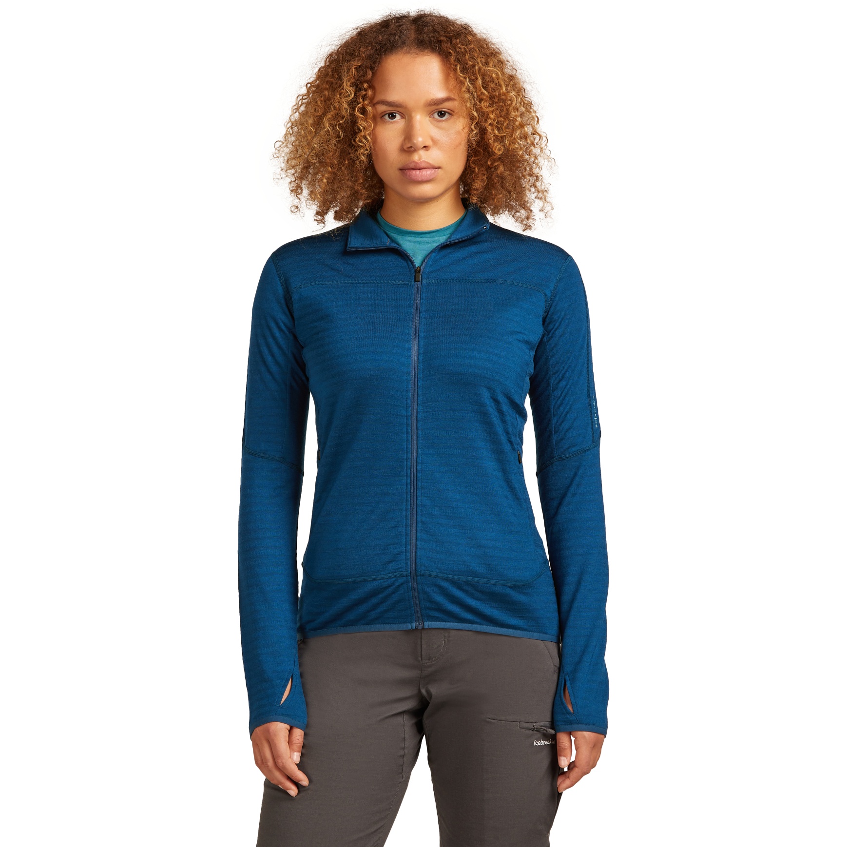 Icebreaker Veste Femme - Merino 300 RealFleece™ Descender - Atlantis ...