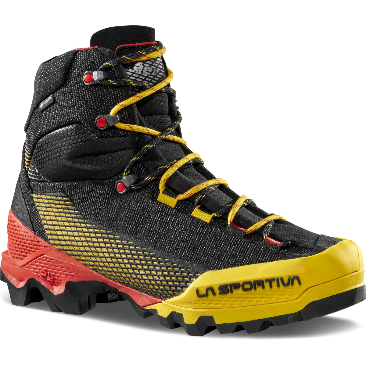 La Sportiva Aequilibrium ST GTX Approach Shoes Men - Black/Yellow | BIKE24