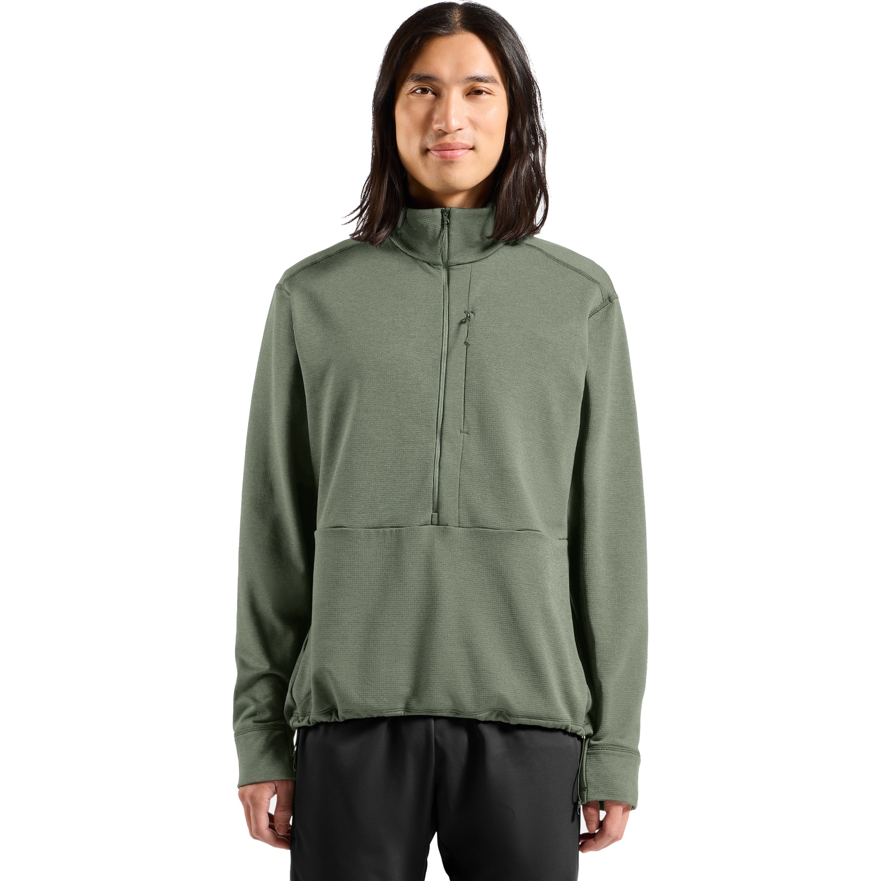Odlo Essentials Grid Fleece Half-Zip Multisport Mid Layer Men - shadow ...