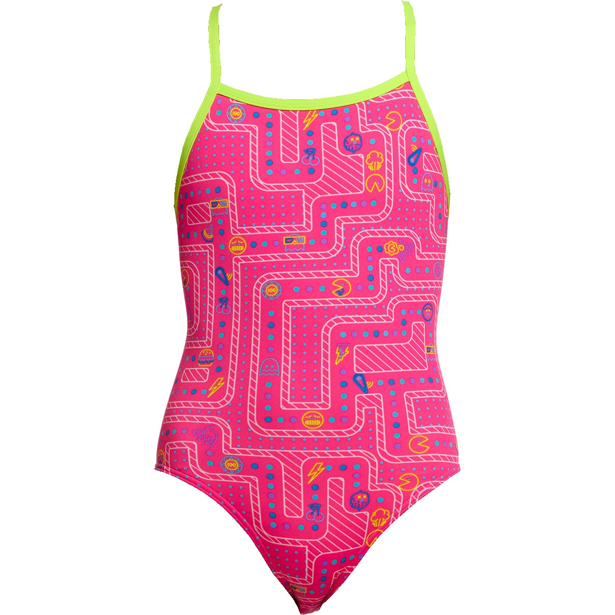 Funkita Tie Me Tight Eco One Piece Swimsuit Girls - Packed Pink | BIKE24