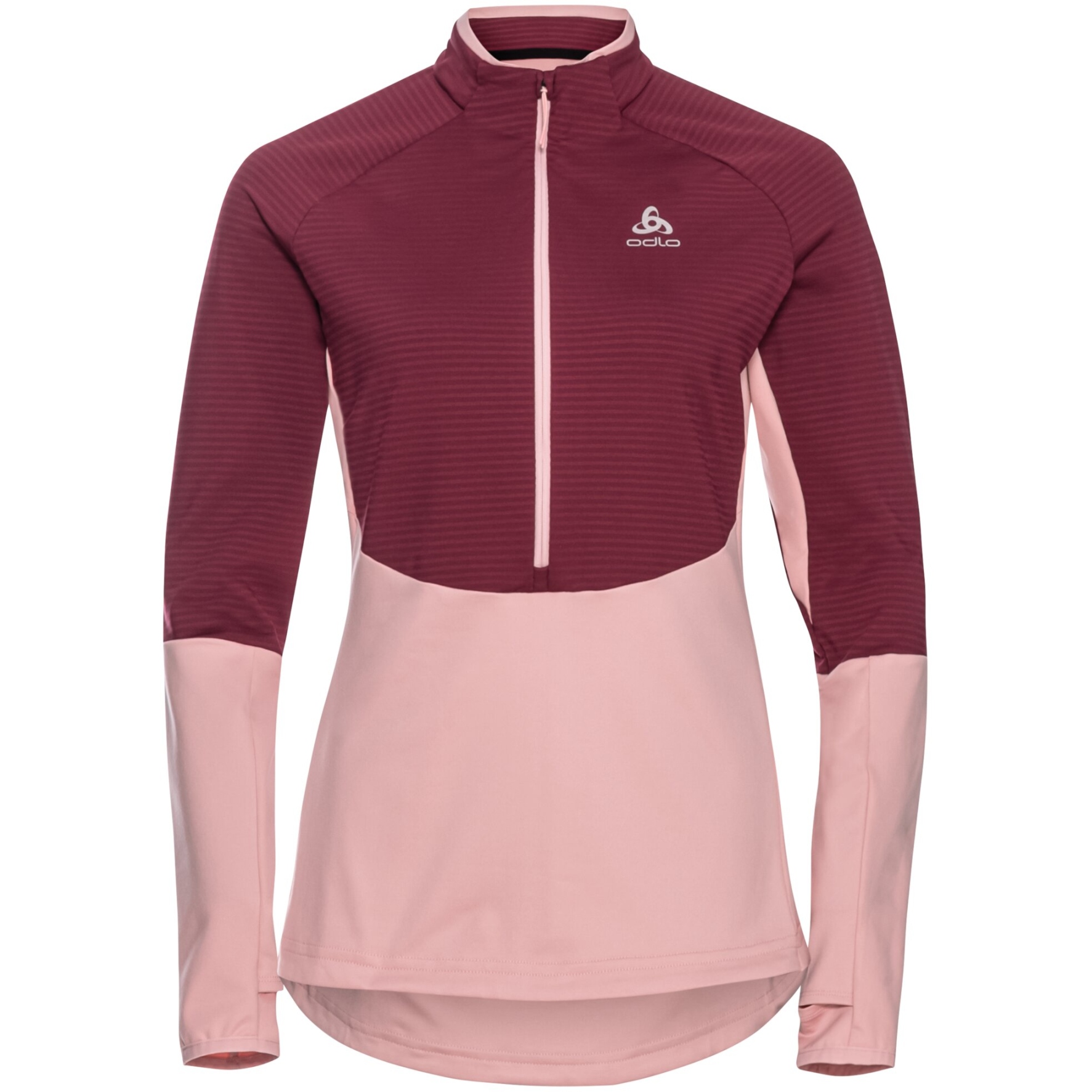 Odlo Sesvenna SL Half Zip Couche Intermédiaire Femme - raspberry fudge ...