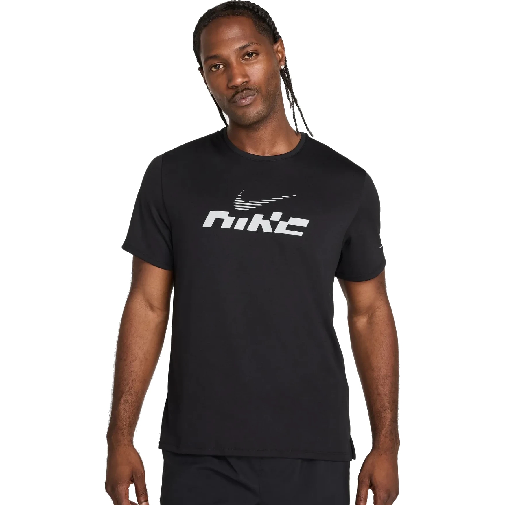 Nike Miler Flash Dri-FIT UV Short Sleeve Top Men - black/reflective silver IB4127-010