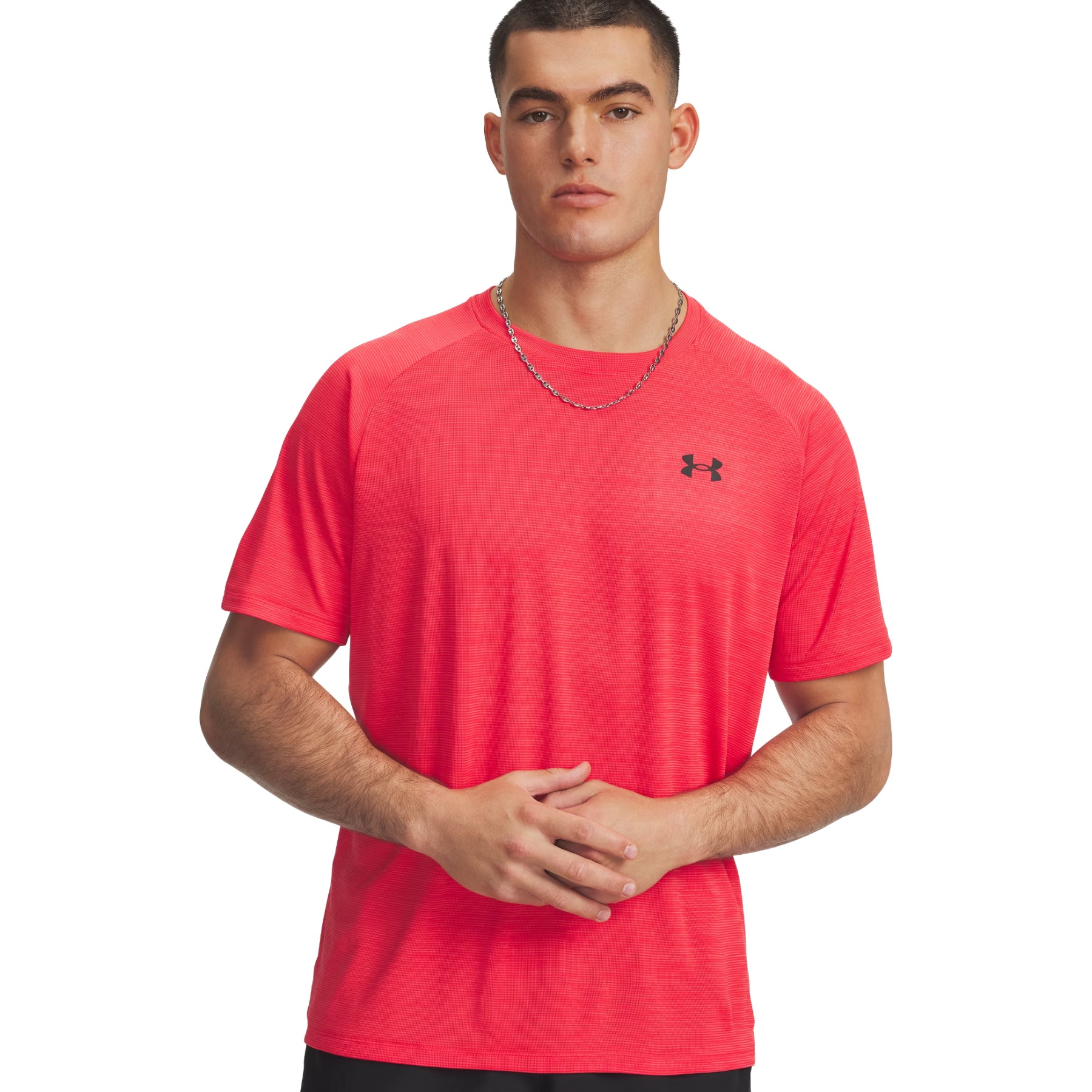 Under Armour UA Tech™ Textured Short Sleeve Shirt Men - Racer Red/Black