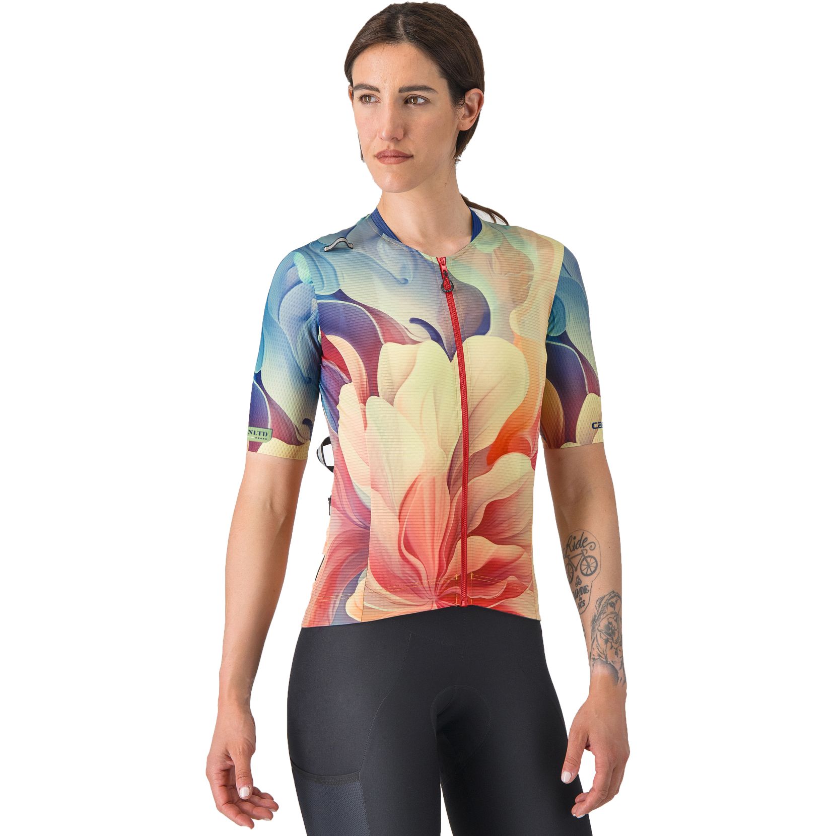 Castelli Unlimited Pro Jersey Women - multicolor green/orange 985 | BIKE24