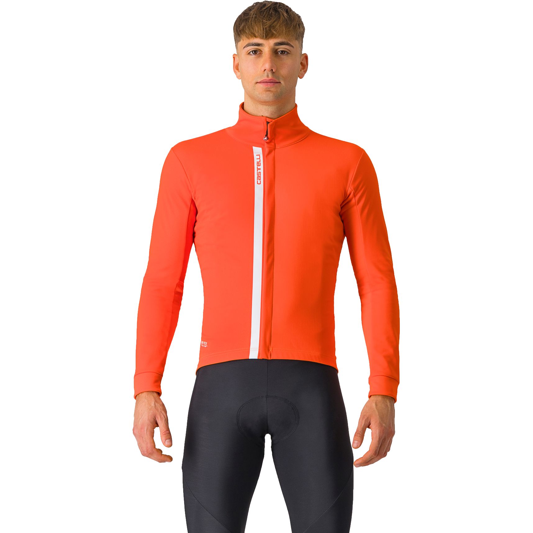 Castelli Entrata Jas Heren - brilliant orange/silver 034 | BIKE24