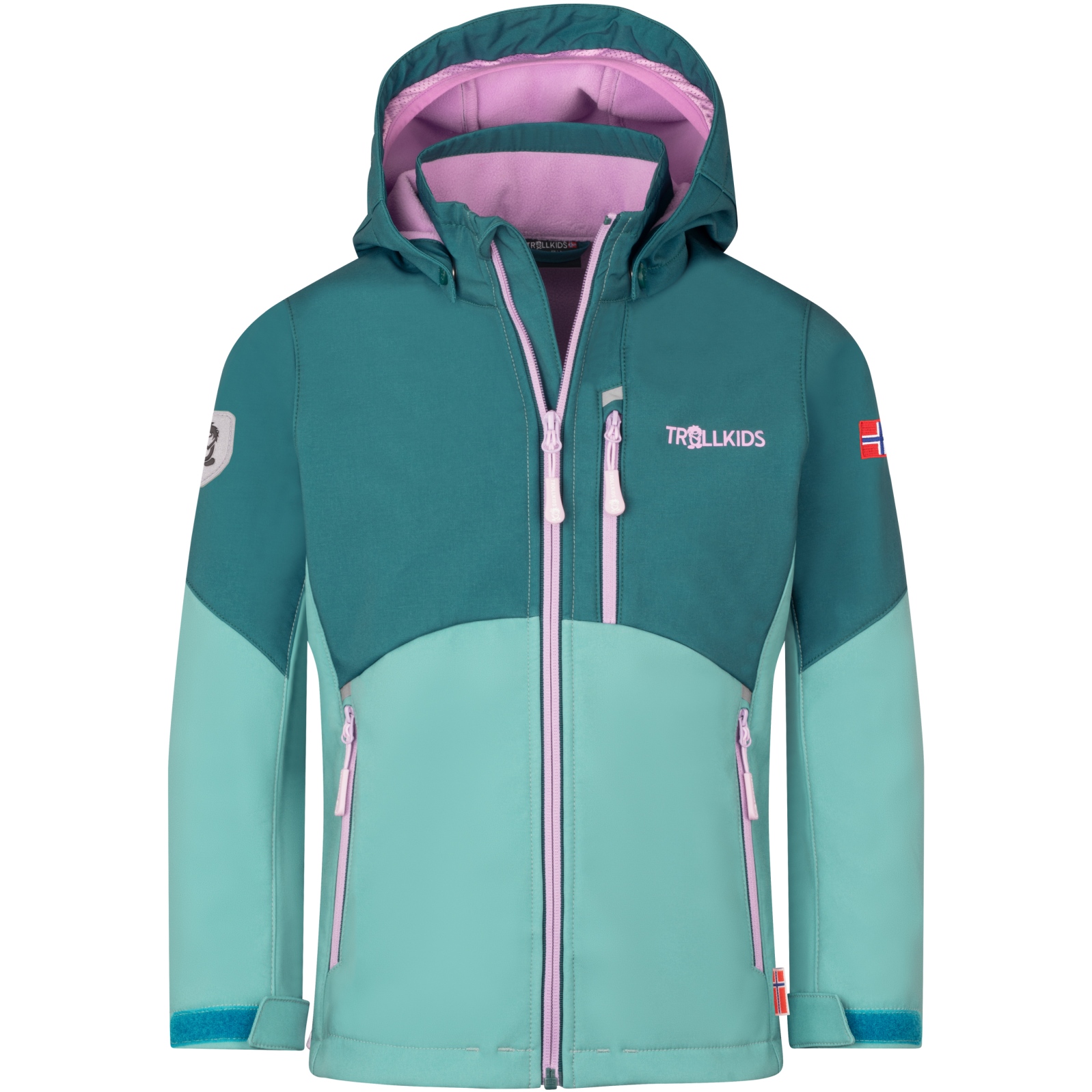 Trollkids Balestrand Jacket Girls - Midnight Petrol/Dusty Teal/Light Violet