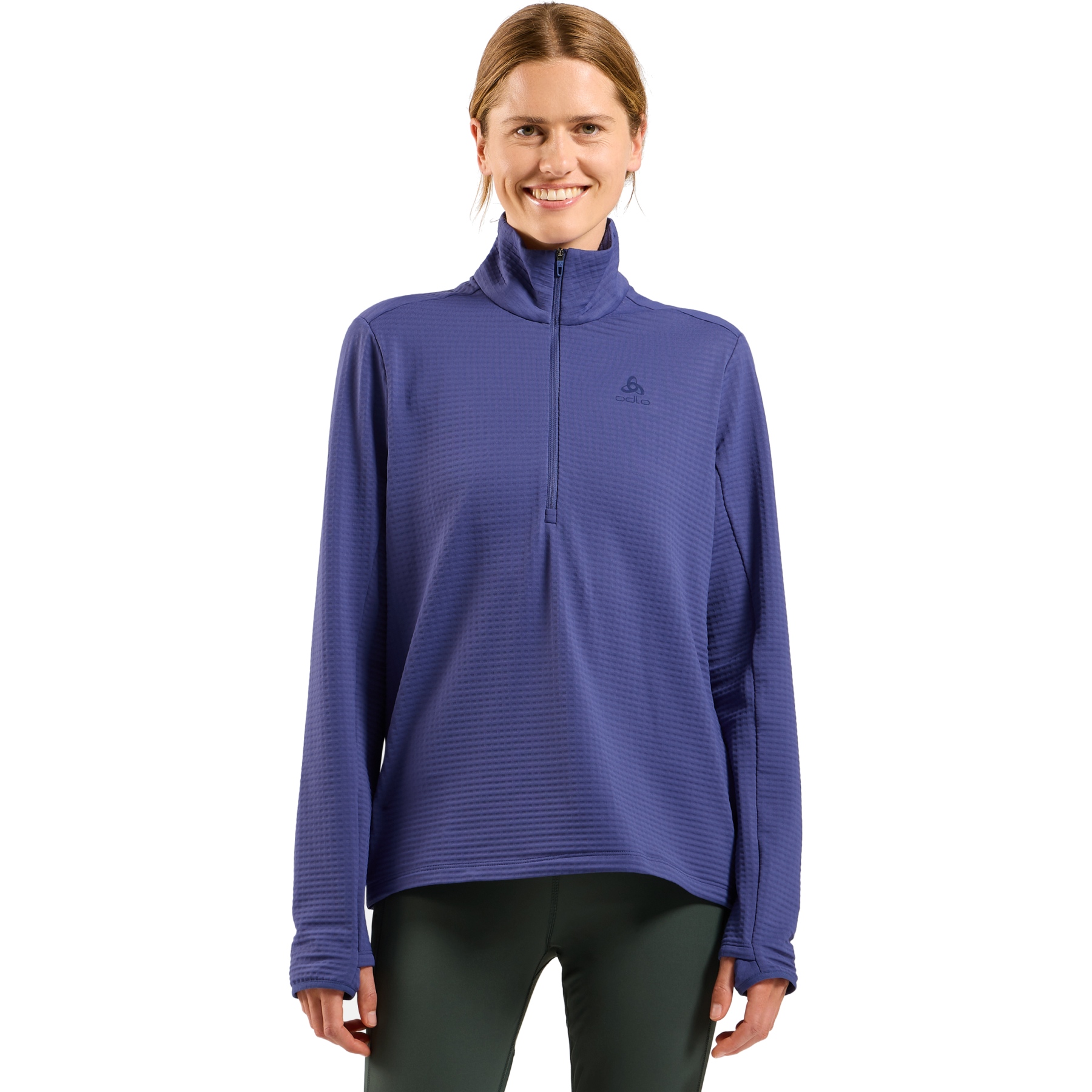 Odlo Essentials Thermal Half-Zip Running Mid Layer Women - skipper blue