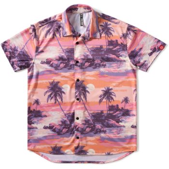Loose Riders Party Shirt Men - Sunset Palms Yellow | BIKE24