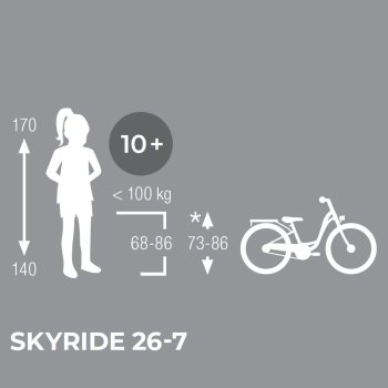 Puky SKYRIDE 26-7 Classic - Children's Bike - 26" | 7 Gears - retro ...
