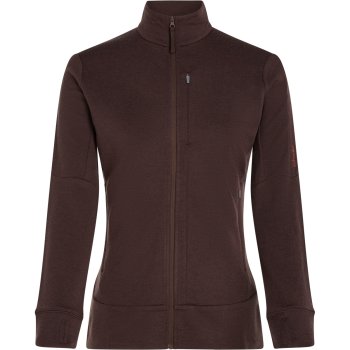 Icebreaker Merino 260 Quantum IV Long Sleeve Zip Jacket Women - Java | BIKE24