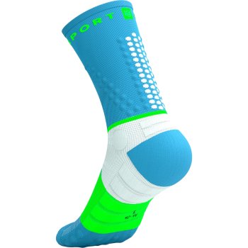 Compressport Ultra Trail Compression Socks v2.0 - norse blue/neon green
