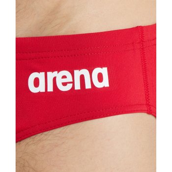 arena Performance Solid Team Swim Briefs Men - Red-White | BIKE24