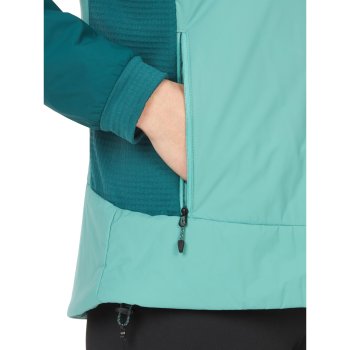 Marmot Novus LT Hybrid Hooded Jacket Women - blue agave/dark jungle | BIKE24