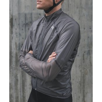 POC The Supreme Regenjas Heren - 1043 Sylvanite Grey | BIKE24