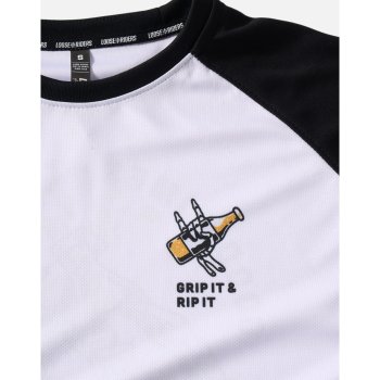 Loose Riders Grip It! Long Sleeve Jersey Men - Good Times White | BIKE24