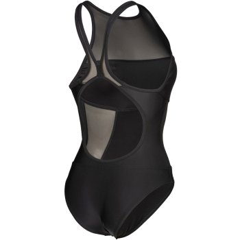 arena Feel Mesh Panels Swim Pro Back Swimsuit Women - Black | BIKE24