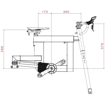 Elite Square Smart Frame - Indoor Bike - black | BIKE24