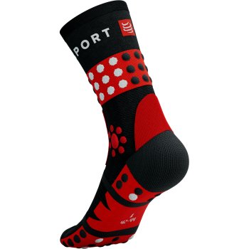 Compressport Trekking Socks - black/red/white | BIKE24