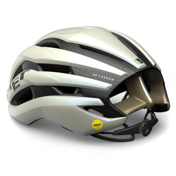 MET Trenta 3K Carbon MIPS Helm - vanilla ice gold / matt | BIKE24