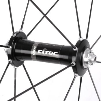 CITEC 3000 S Aero Fietswielset - 28" | Clincher - QR | QR 130 - wit/zwart