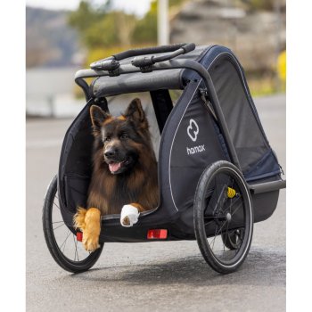 Hamax Pluto Large Bike Trailer for Dogs - Incl. Drawbar and Stroller ...