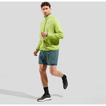 Odlo Essentials Light Running Jacket Men - sharp green - dark slate ...