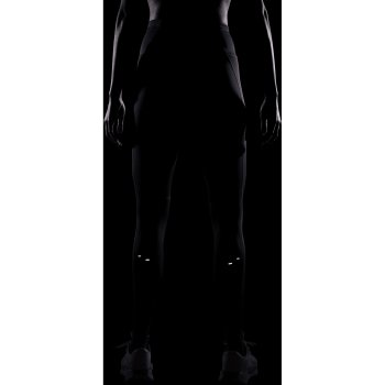 Nike Malla 7/8 Mujer - Tempo Swoosh Run - black/reflective silver/white ...