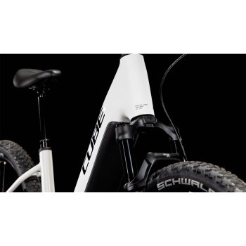 CUBE REACTION HYBRID SLT 800 - Tiefeinstieg E-Mountainbike - 2025 - 27.5" - metallicwhite / black