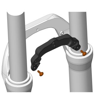Mudhugger EVO Bolt-On Adapter for DVO Forks | BIKE24