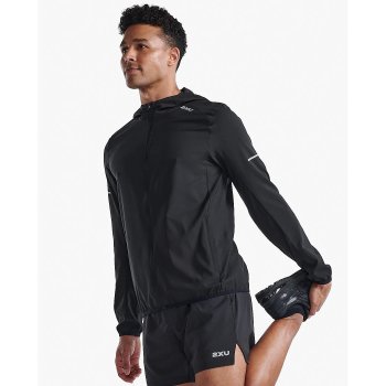 2XU Aero Running Jacket Men - black/silver reflective | BIKE24