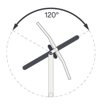 ACROS Blocklock Headset Lower Part 120° - 1.5 Inches - ZS56/40 - black ...