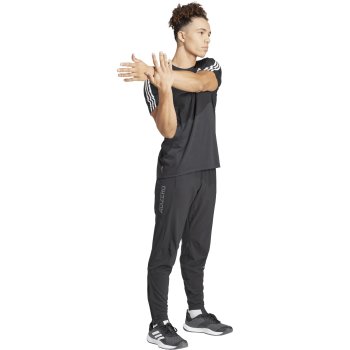 adidas Own The Run 3-Stripes Tee Men - black IQ3834 | BIKE24