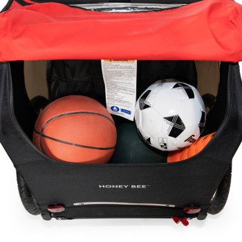 Burley Honey Bee Bike Trailer for 1-2 Kids - red/black | BIKE24