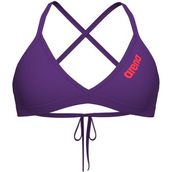 arena Bikini pezzo Sopra Donna - Performance Solid Team - Plum-Bright Coral