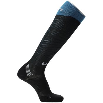 UYN Run One Compression Socks Women - Black/Turquoise | BIKE24