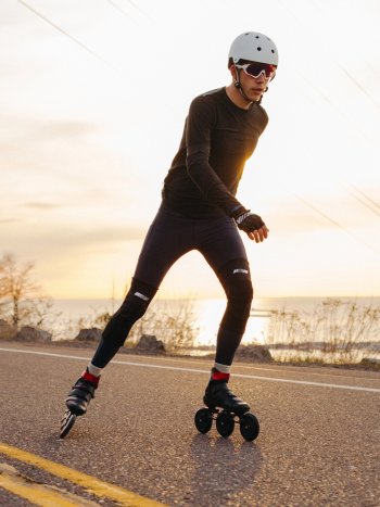 K2 REDLINE 125 - Vitesse / Marathon Roller en Ligne - black - red - BIKE24