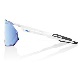 100% Hypercraft SQ Glasses - HiPER Mirror Lens - Soft Tact White / Blue ...