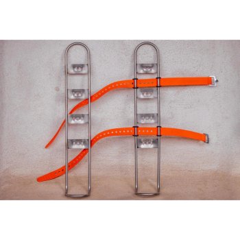 King Cage Longer Thing Cage + Voile Straps - Titanium | BIKE24